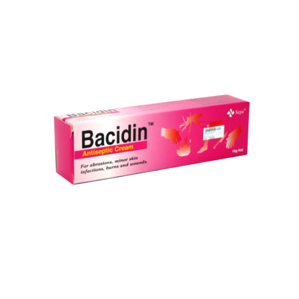 BACIDIN ANTISEPTIC CREAM 15G – Medibay Pharmacy : Health | Beauty ...