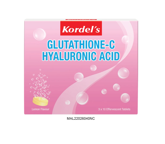 Kordel's Glutathione-C & Hyaluronic Acid - 30 Effervescent Tablets ...