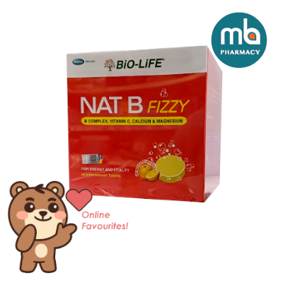 BIO-LIFE NAT B FIZZY EFFERVESCENT TABLET 40'S – Medibay Pharmacy ...