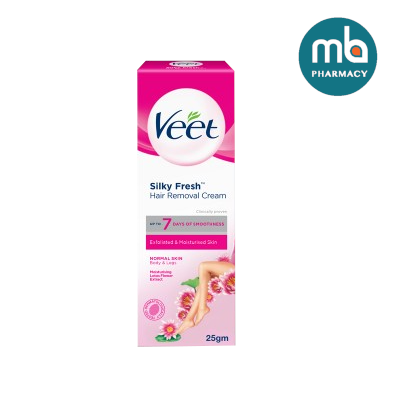 VEET SILKY FRESH HAIR REMOVAL CREAM NORMAL SKIN 25G – Medibay Pharmacy ...