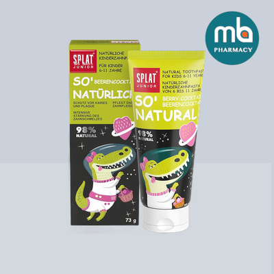 SPLAT JUNIOR SO NATURAL TOOTHPASTE BERRY COCKTAIL 73G – Medibay ...